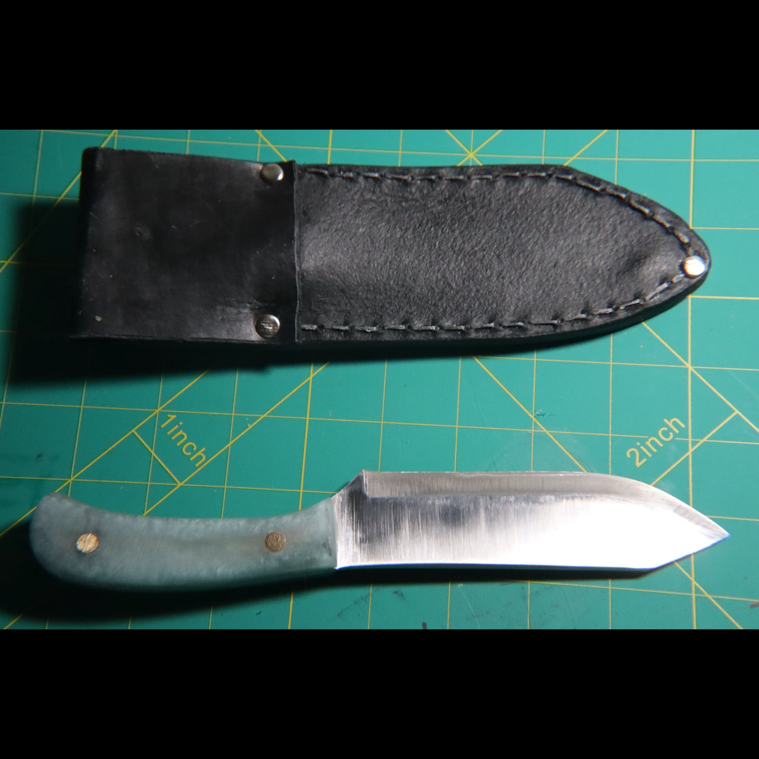 Bladebinge - Handmade 1095 Clip Point Hunter + Welted Leather Sheath ...