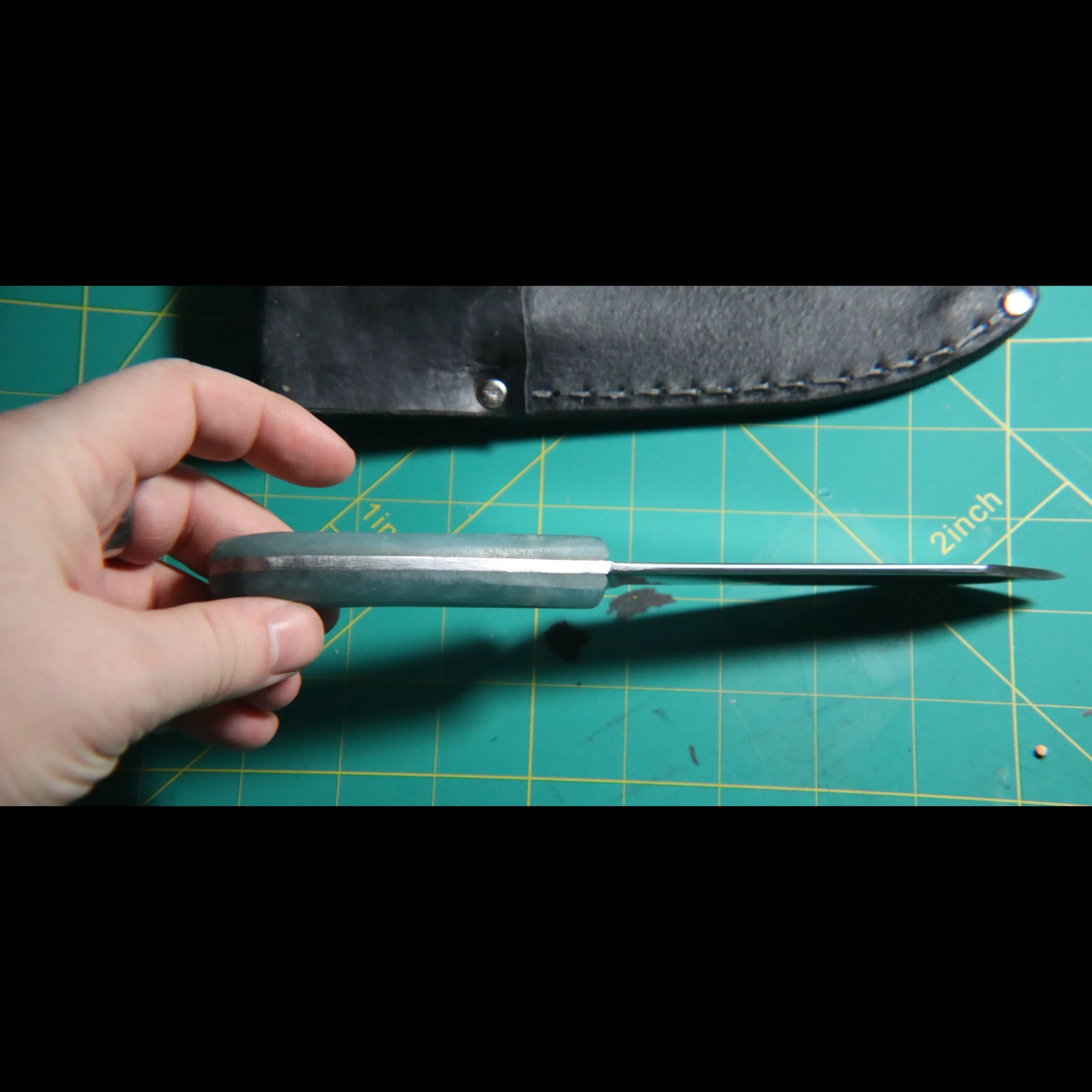 Bladebinge - Handmade 1095 Clip Point Hunter + Welted Leather Sheath ...