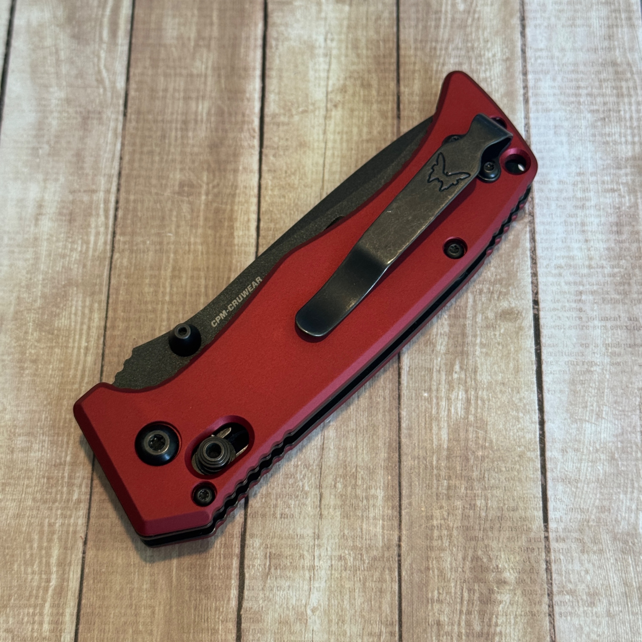 Bladebinge - Benchmade Mini Adamas CPM-Cruwear 273GY-1 AWT Scales Combo