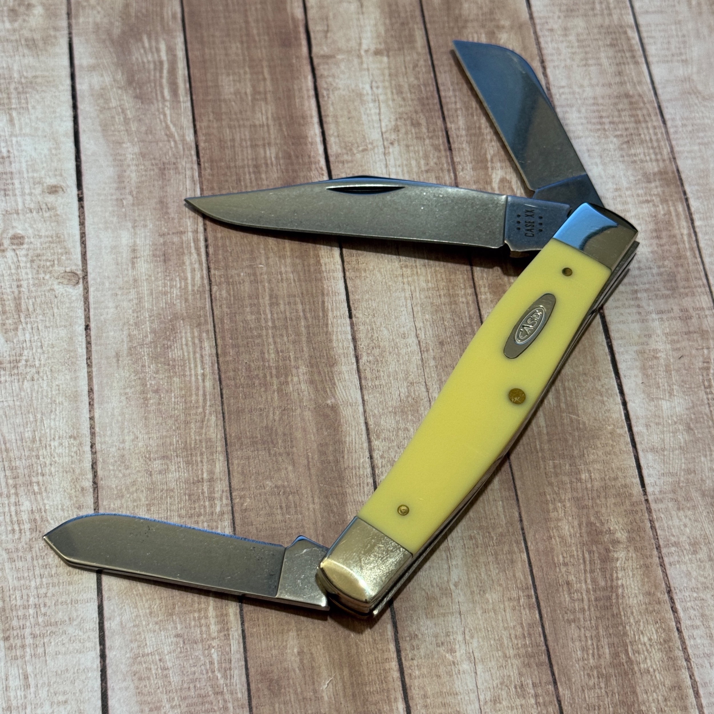 Bladebinge - Case Large Trapper - CV - Yellow Delrin