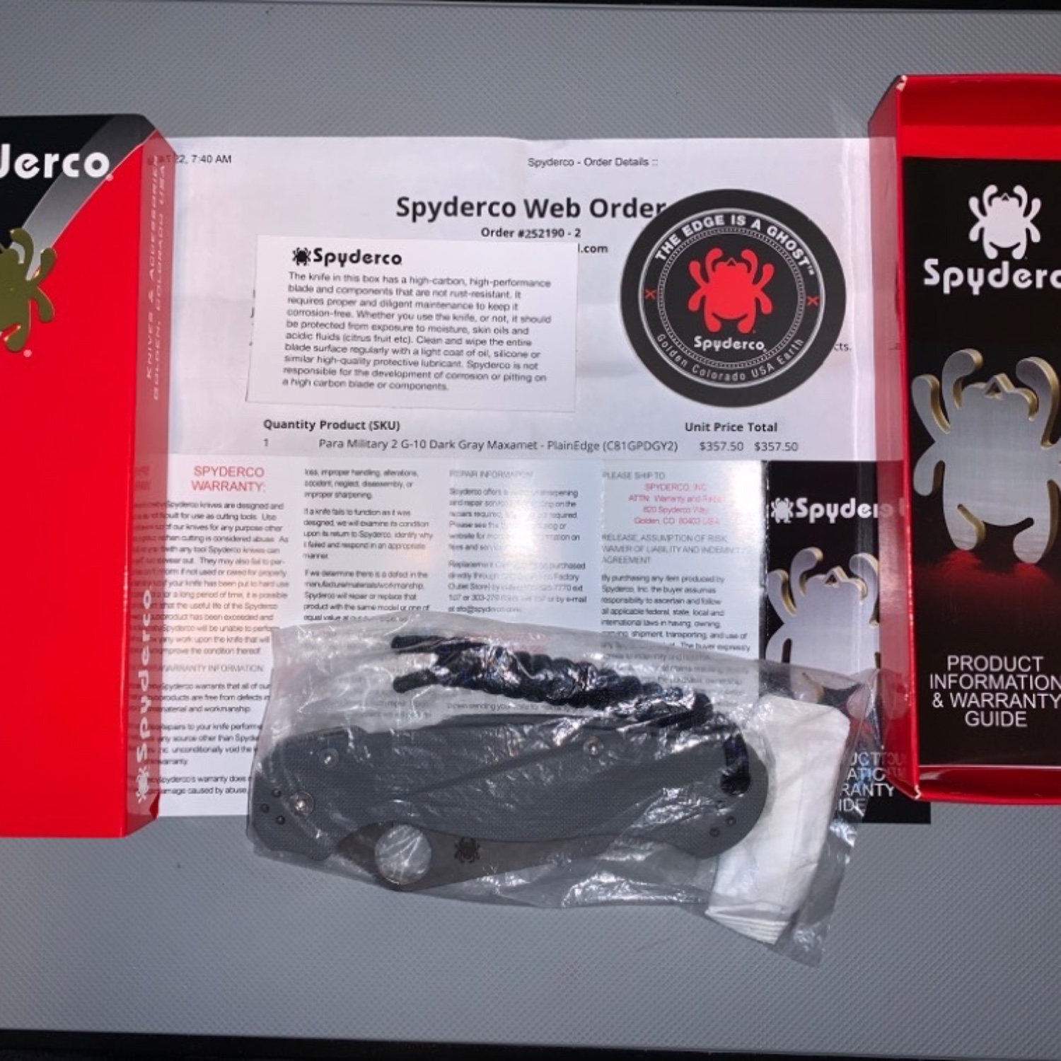 Bladebinge - Spyderco Para Military 2 Maxamet