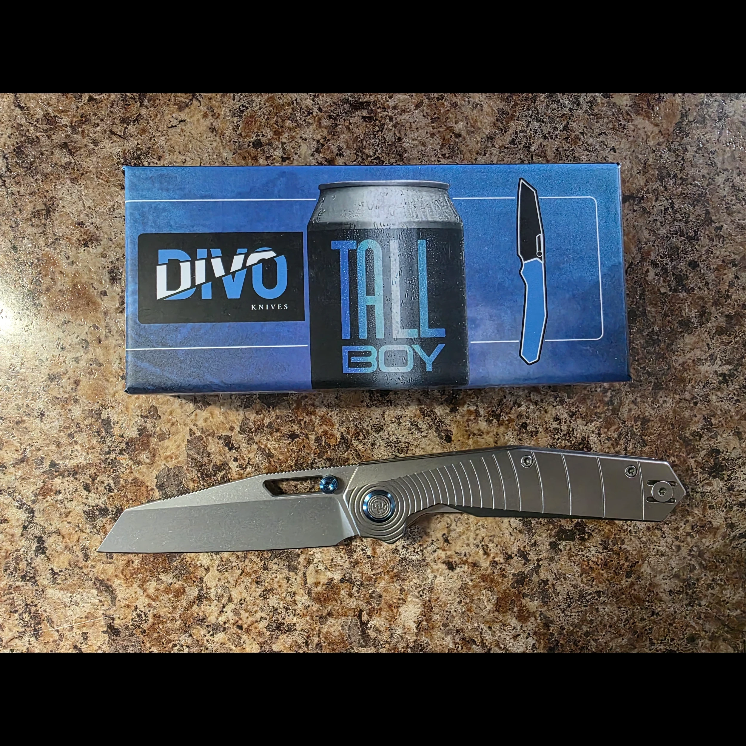Bladebinge - Divo Knives TallBoy V1.5 Pocket Knife Titanium Handle S90V ...