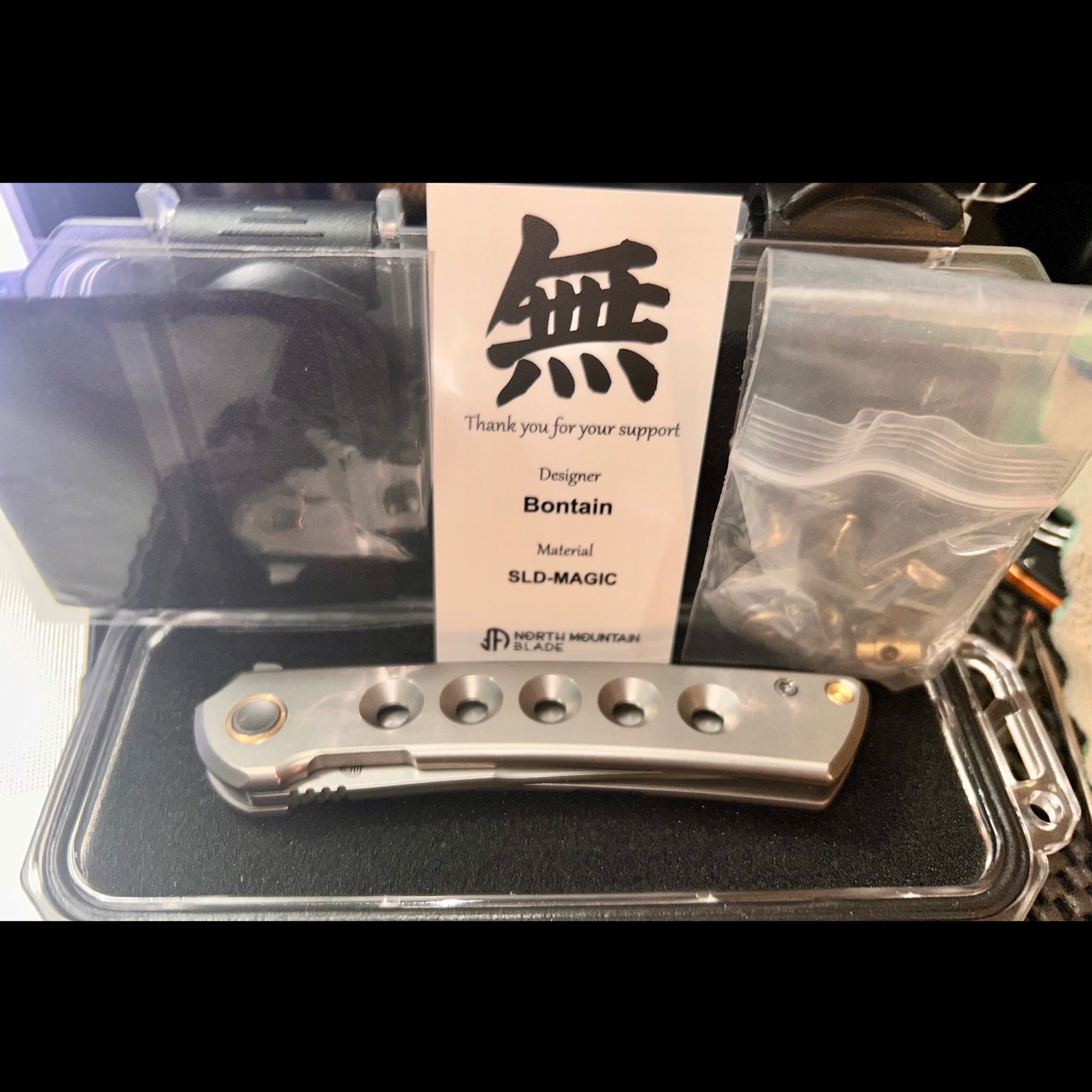 Bladebinge - NORTH MOUNTAIN BLADES ZERO FOLDING KNIFE HOLE TITANIUM ...