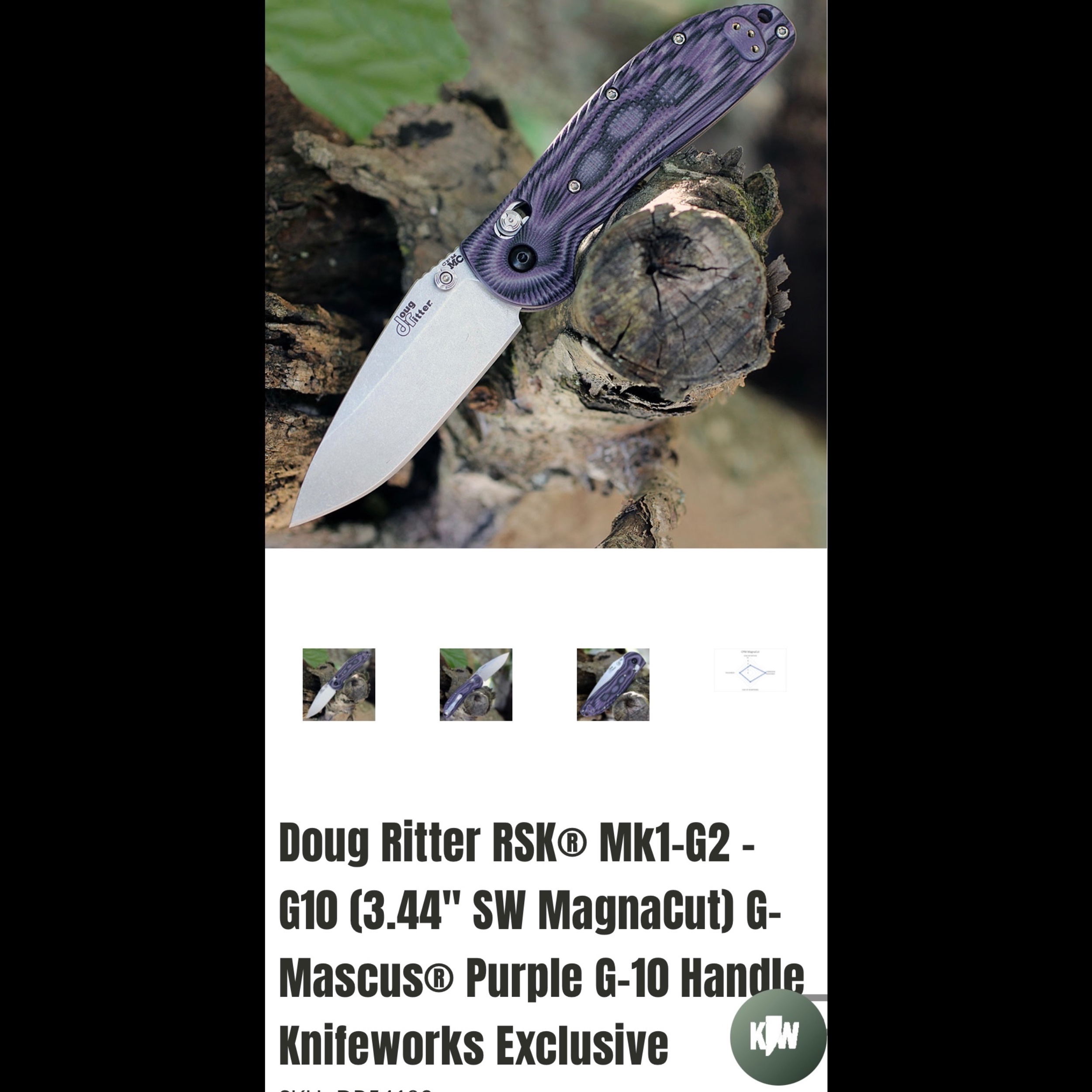 Bladebinge - Hogue Doug Ritter KW Exclusive