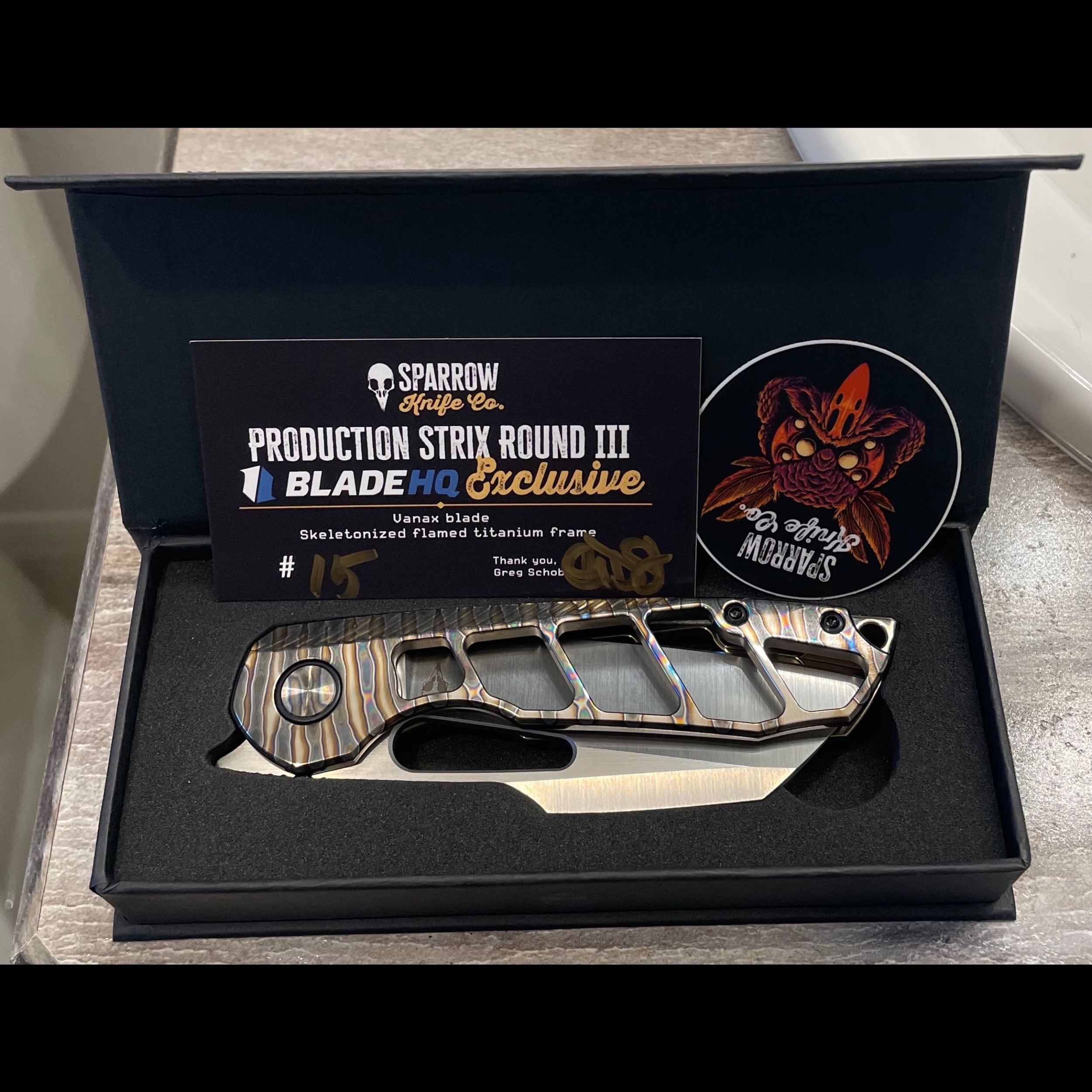 Bladebinge - Sparrow Strix Blade HQ Exclusive - Heatwave Skeletonized w ...