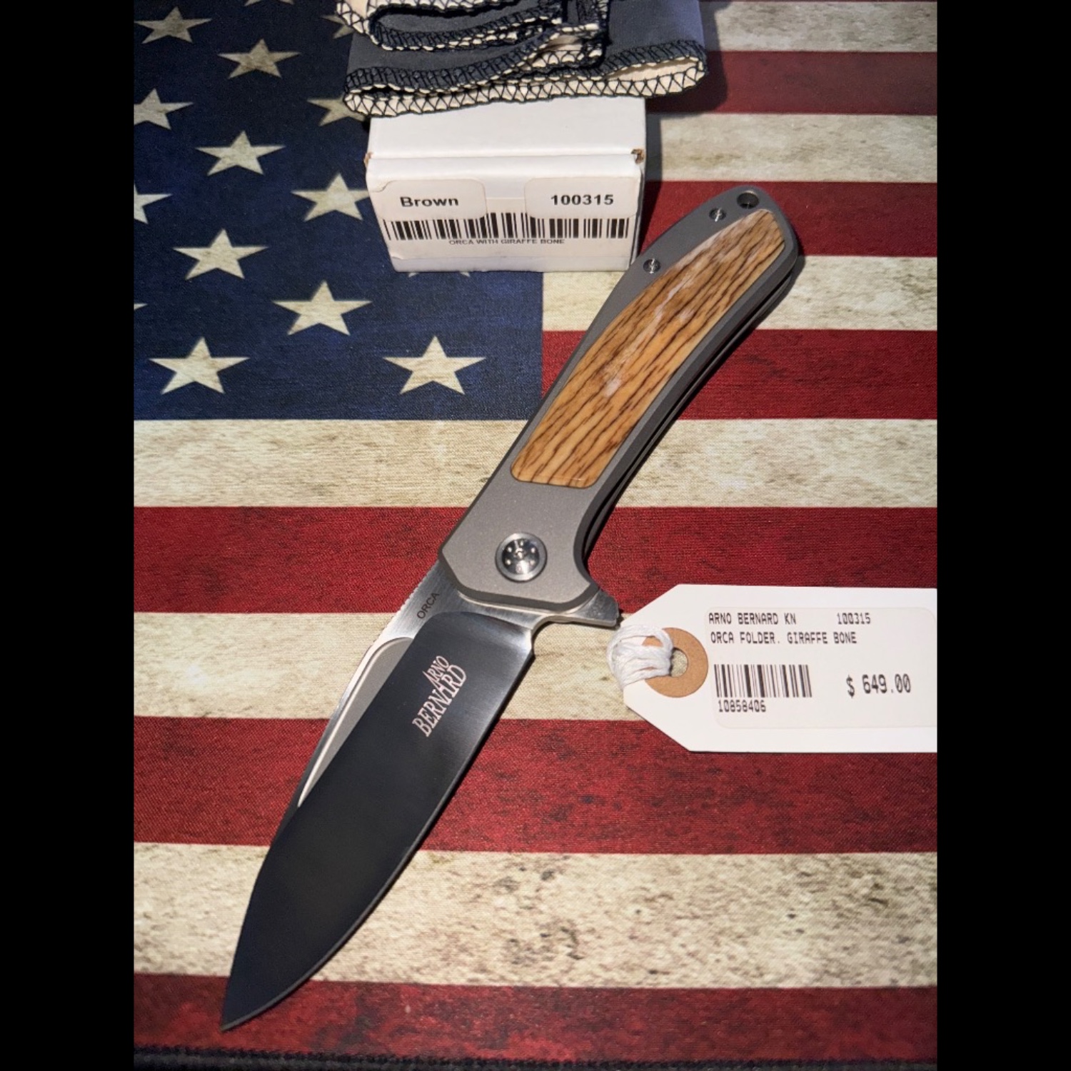 Bladebinge - RARE Arno Bernard Orca - Giraffe Bone LAST $ DROP