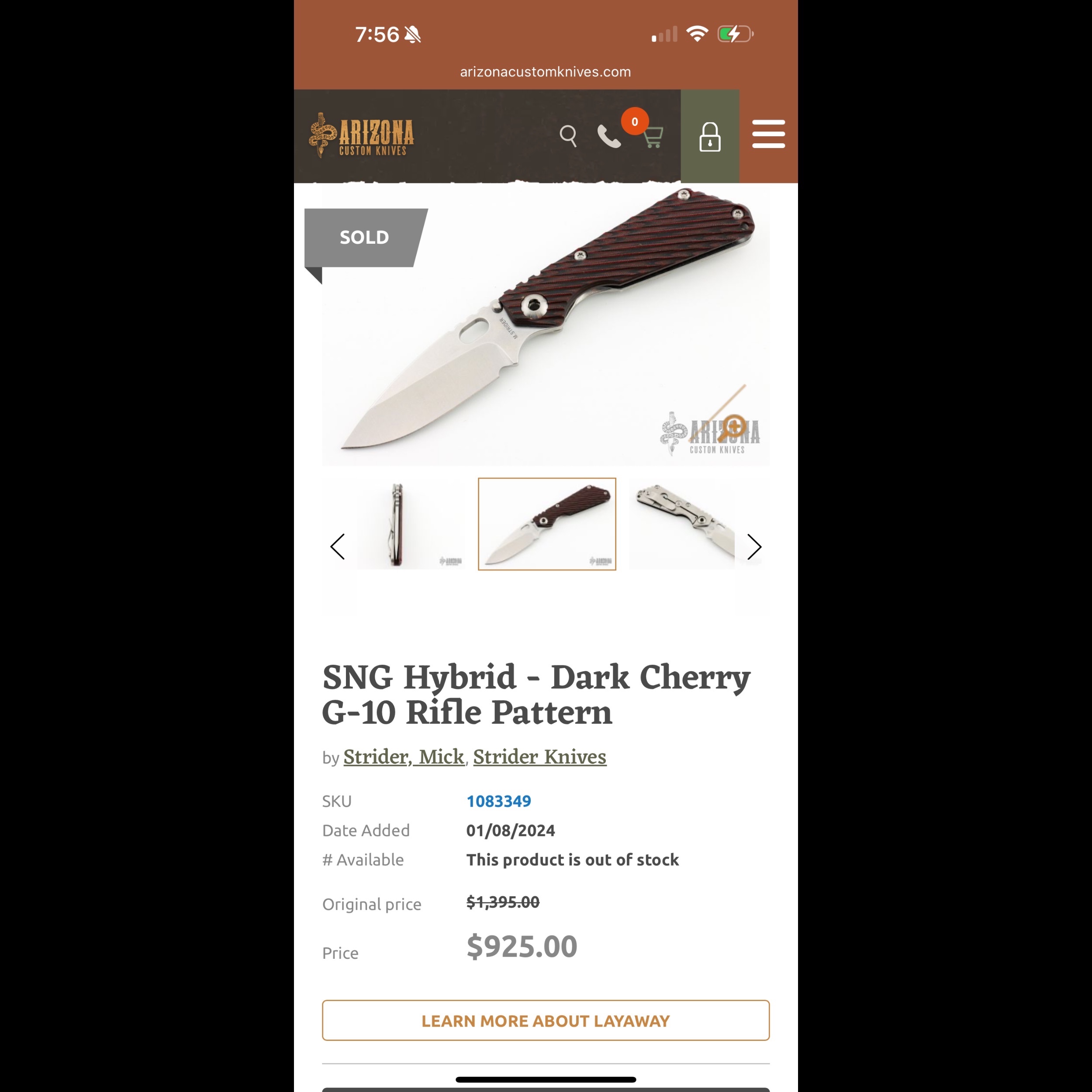 Bladebinge - Strider SnG Performance Hybrid Dark Cherry Rifle
