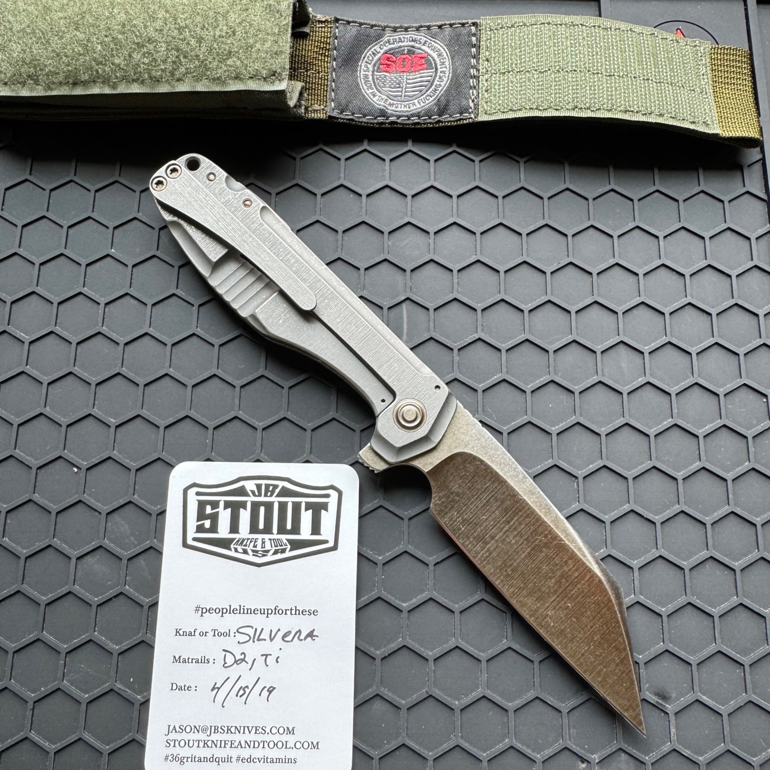 Bladebinge - JB Stout Knife & Tool - Silvera