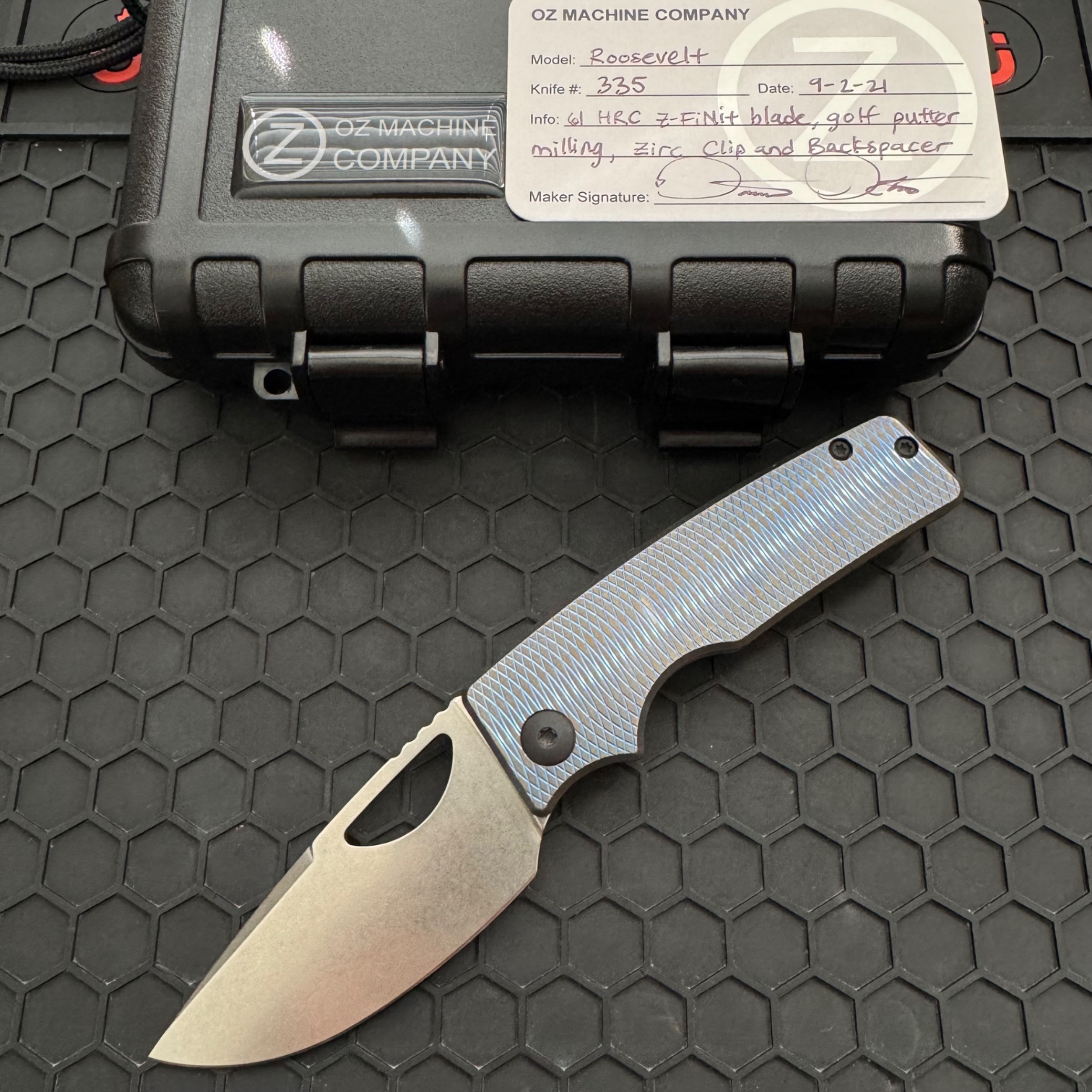 Bladebinge - Oz Machine Co. Roosevelt (GP, Z-Finit, Zirc)