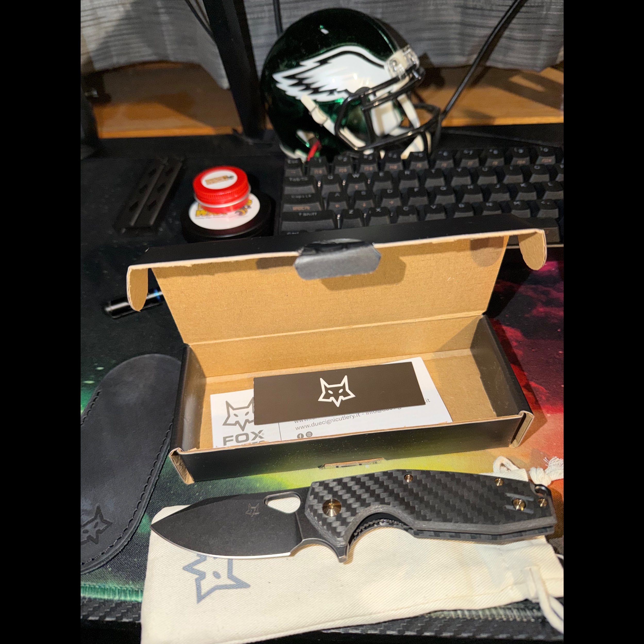 Bladebinge - Fox Yaru Linerlock Folding Knife 3" M398 Steel Blade ...