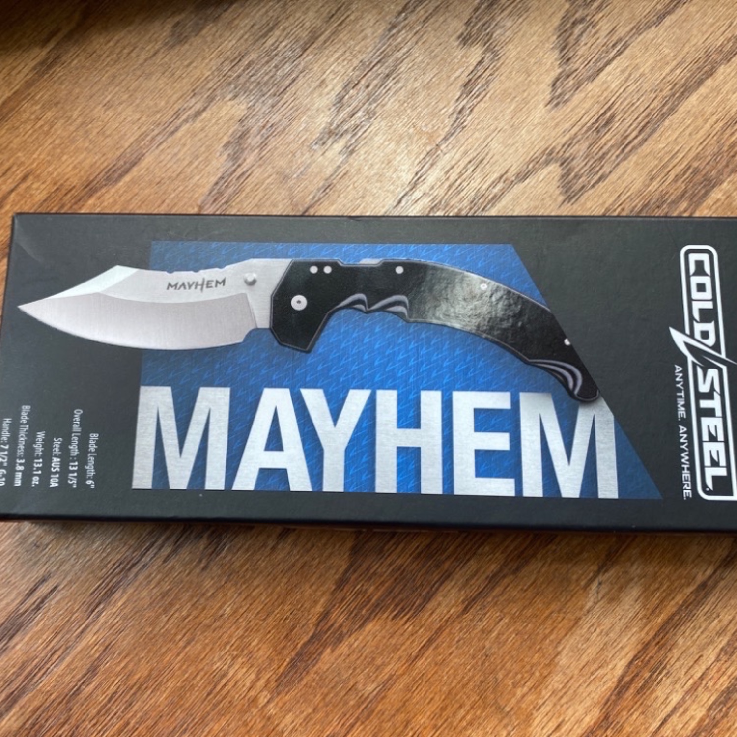 Bladebinge - COLD STEEL MAYHEM ATLAS LOCK FOLDING KNIFE BLACK G10 ...