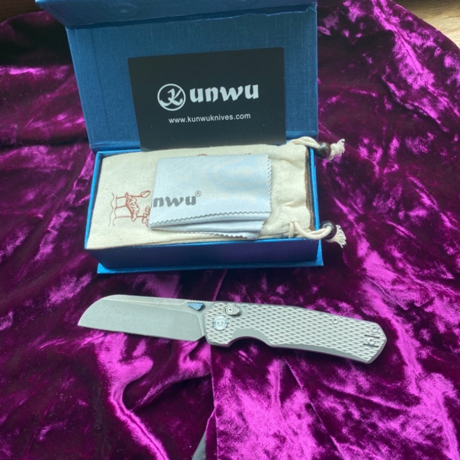 Bladebinge - FINAL PRICE DROP! Kunwu Knives CHAD Diamond Texture XT ...