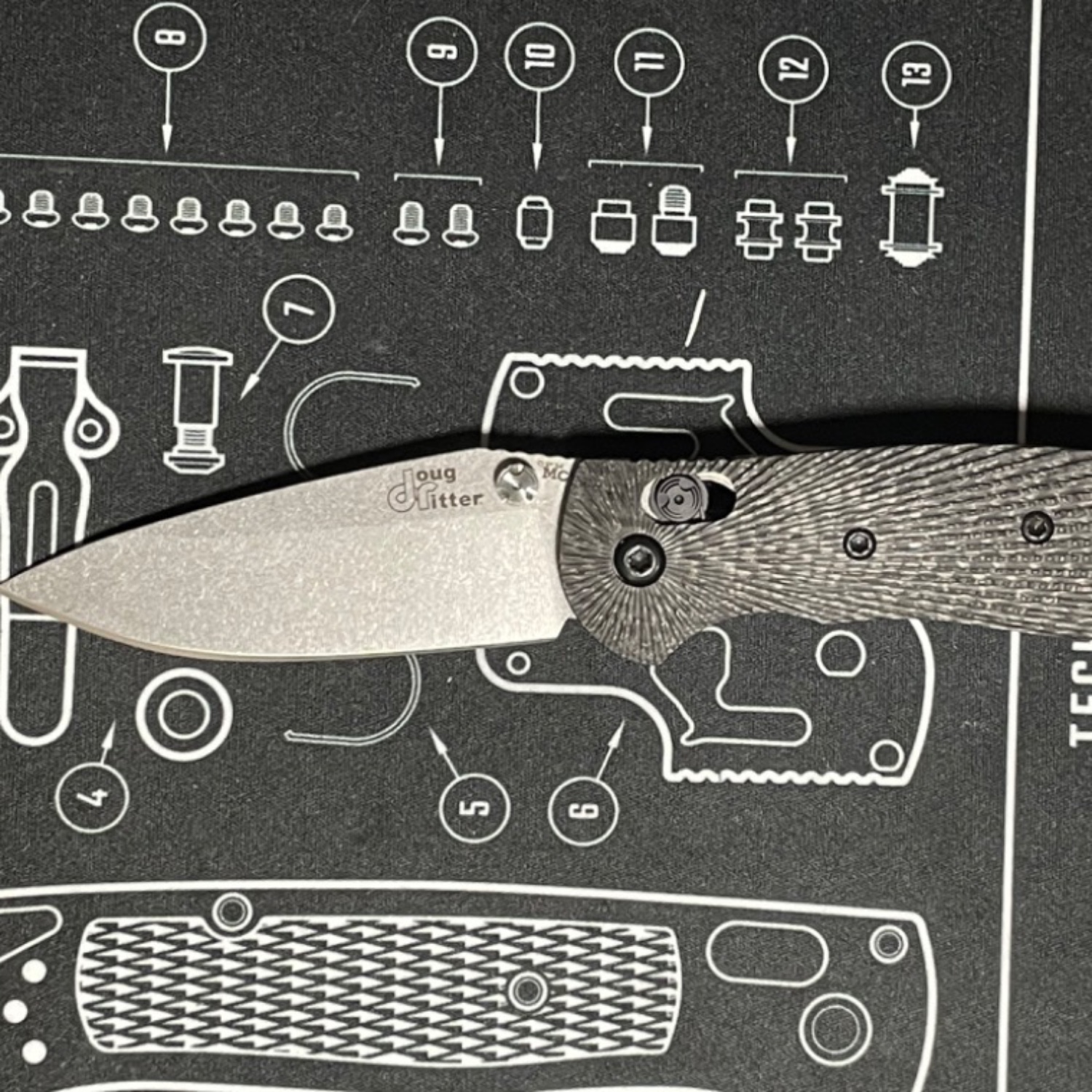 Bladebinge - Doug Ritter Mini RSK MK1-G2 CPM-Magnacut/CF