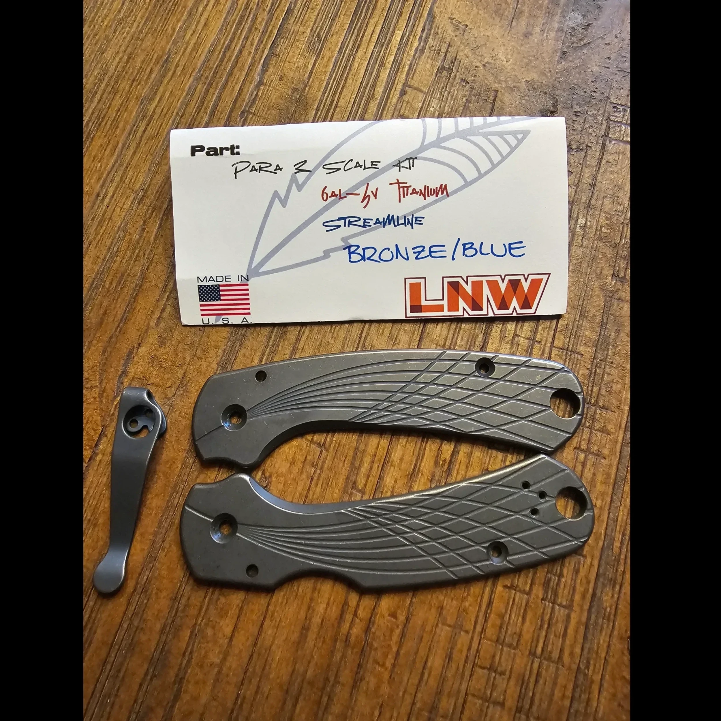 Bladebinge - Lynch Northwest Para 3 Titanium Scale Kit
