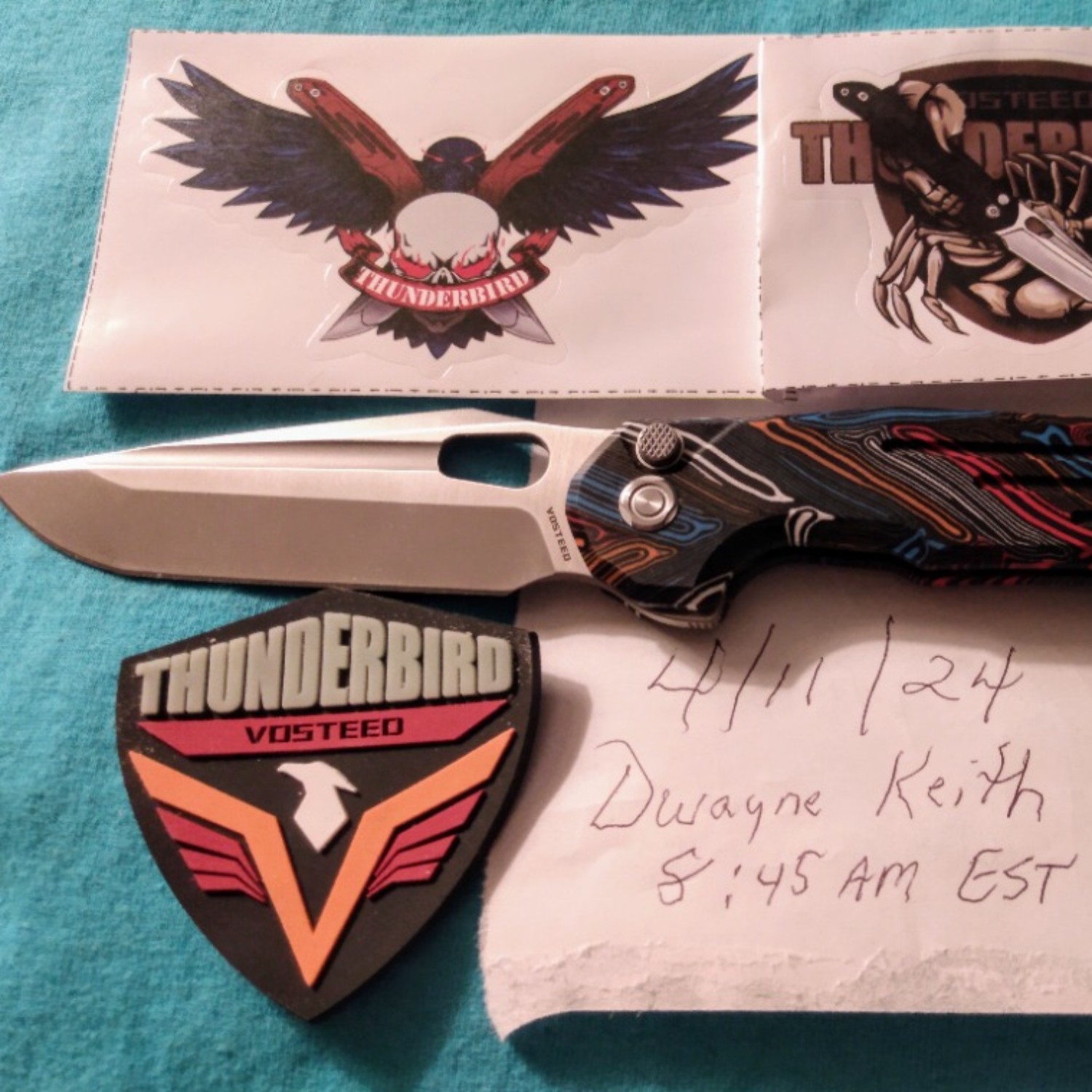 Bladebinge - Reduced 🔥Vosteed thunderbird magpie scales 3.48 inch s35vn