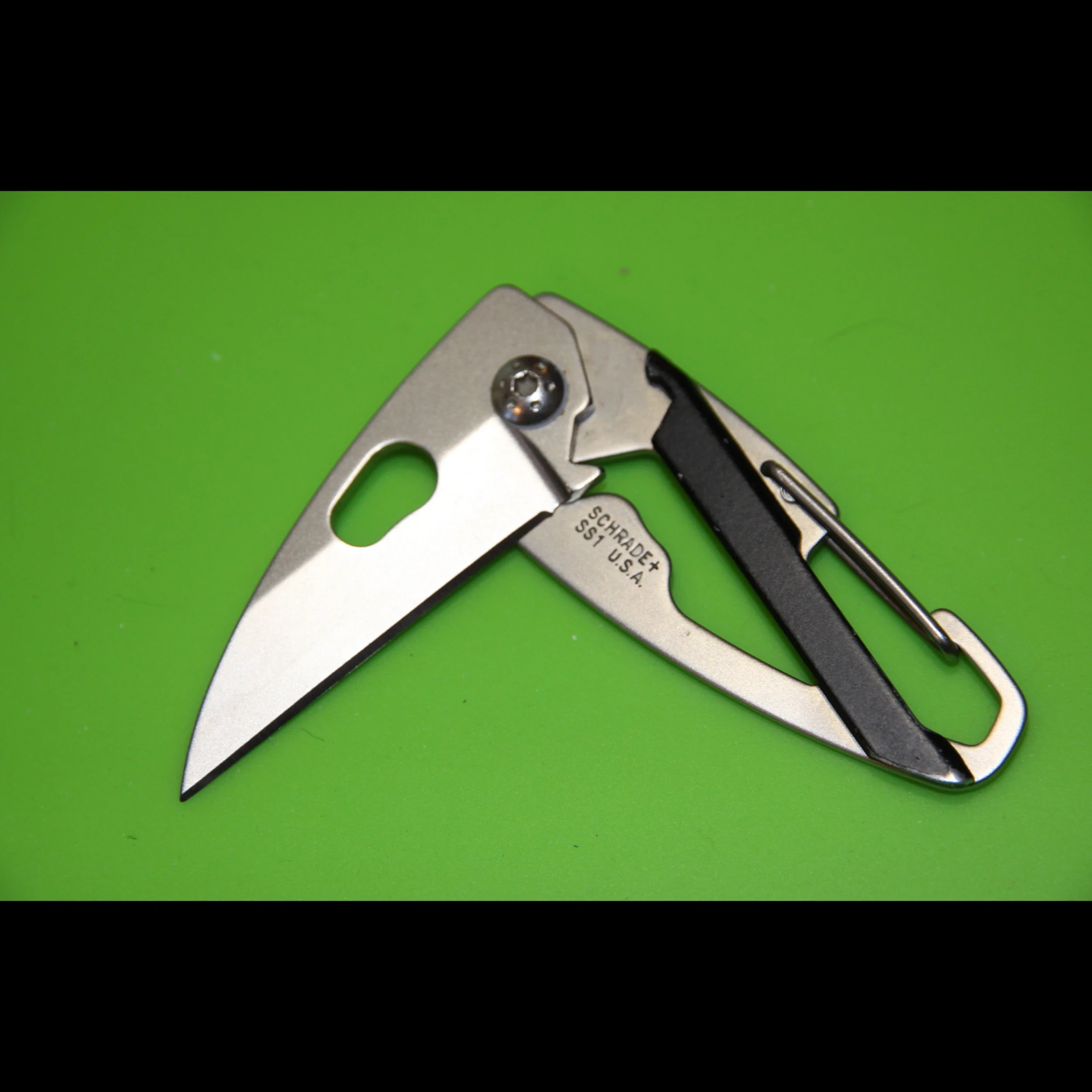 Bladebinge - SCHRADE SIMON SS1 FRAME LOCK SM LTWEIGHT EDC CARBINER ...