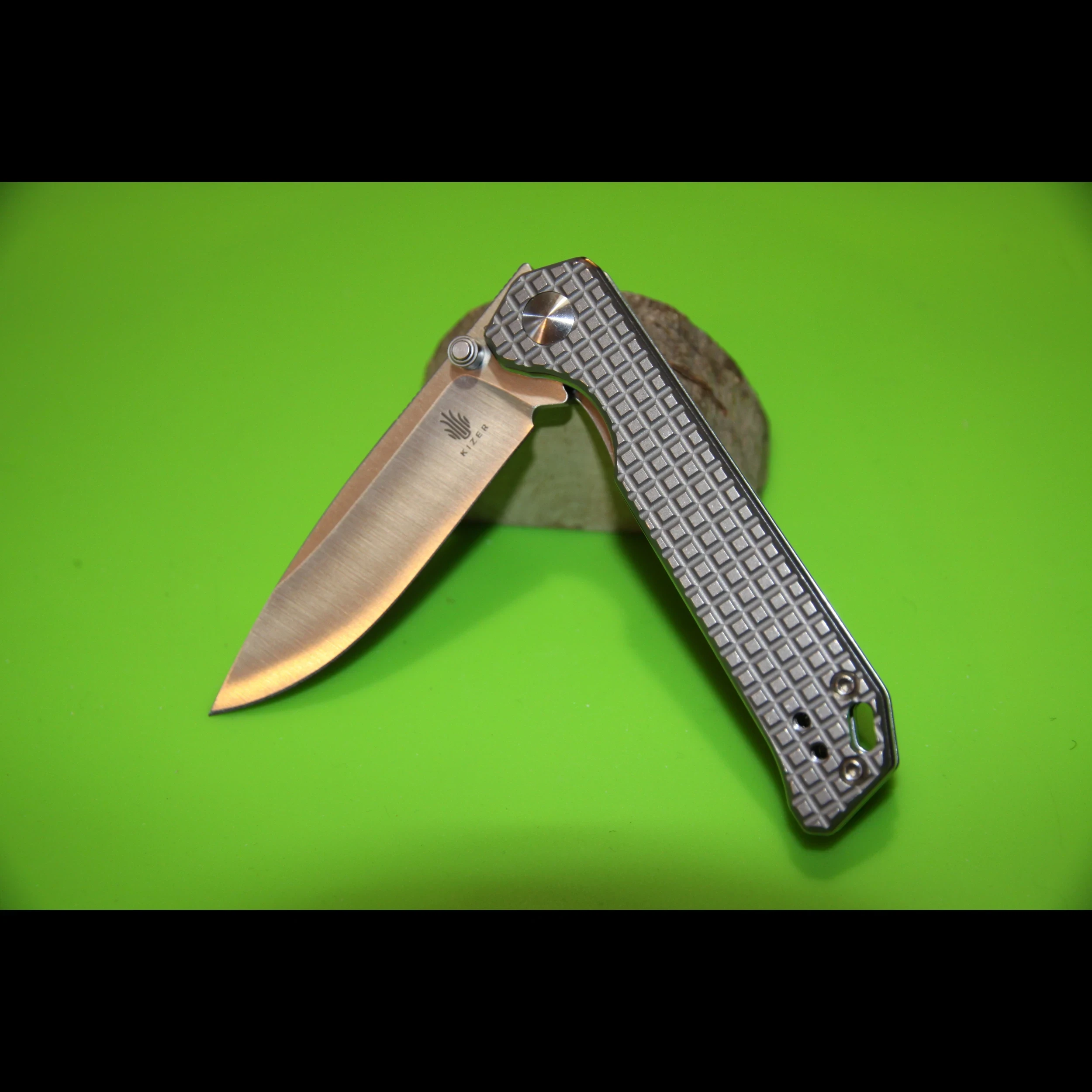 Bladebinge - KIZER CUTLERY MINI BEGLEITER POCKET KNIFE #3458RA2 GRAY ...