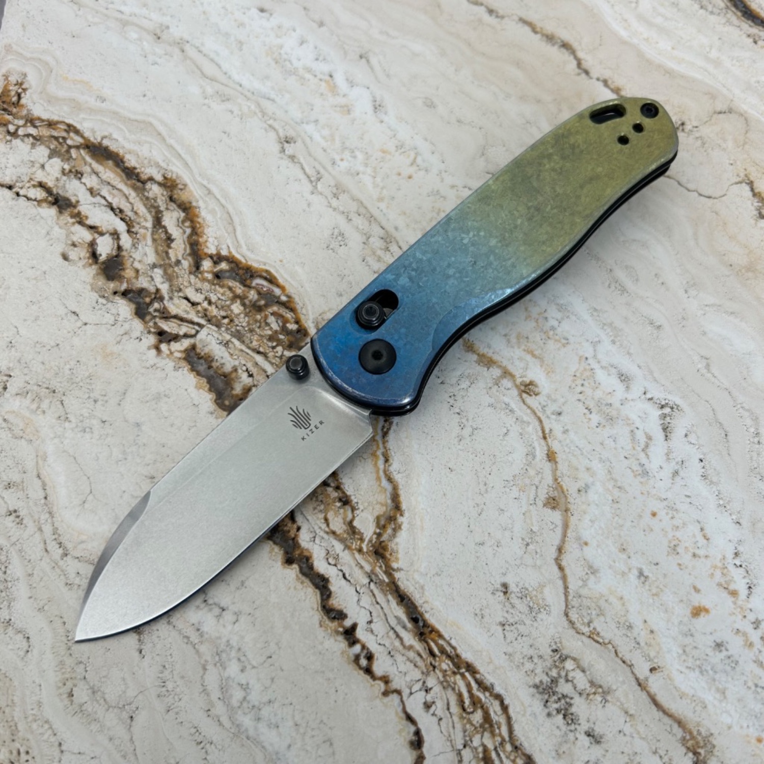 Bladebinge - Kizer Azo Drop Bear Titanium Snowflake LC200N