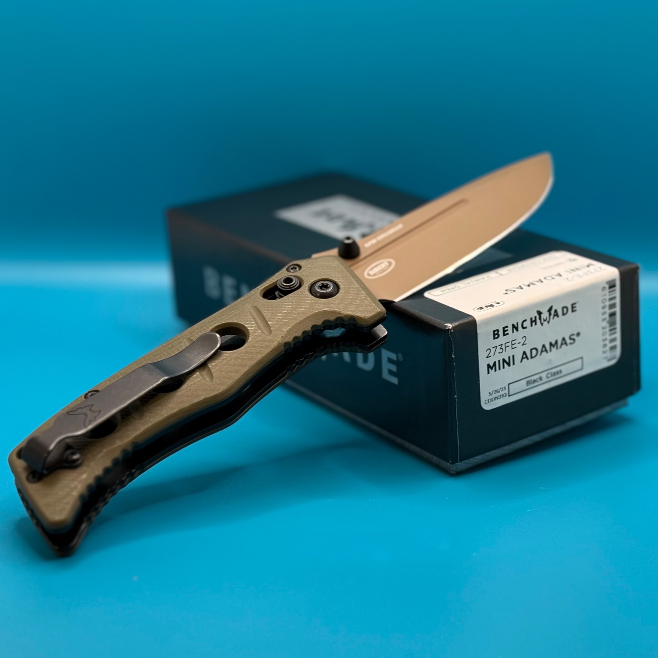 Bladebinge - Benchmade Mini Adamas 273 OD Green & FDE TAN