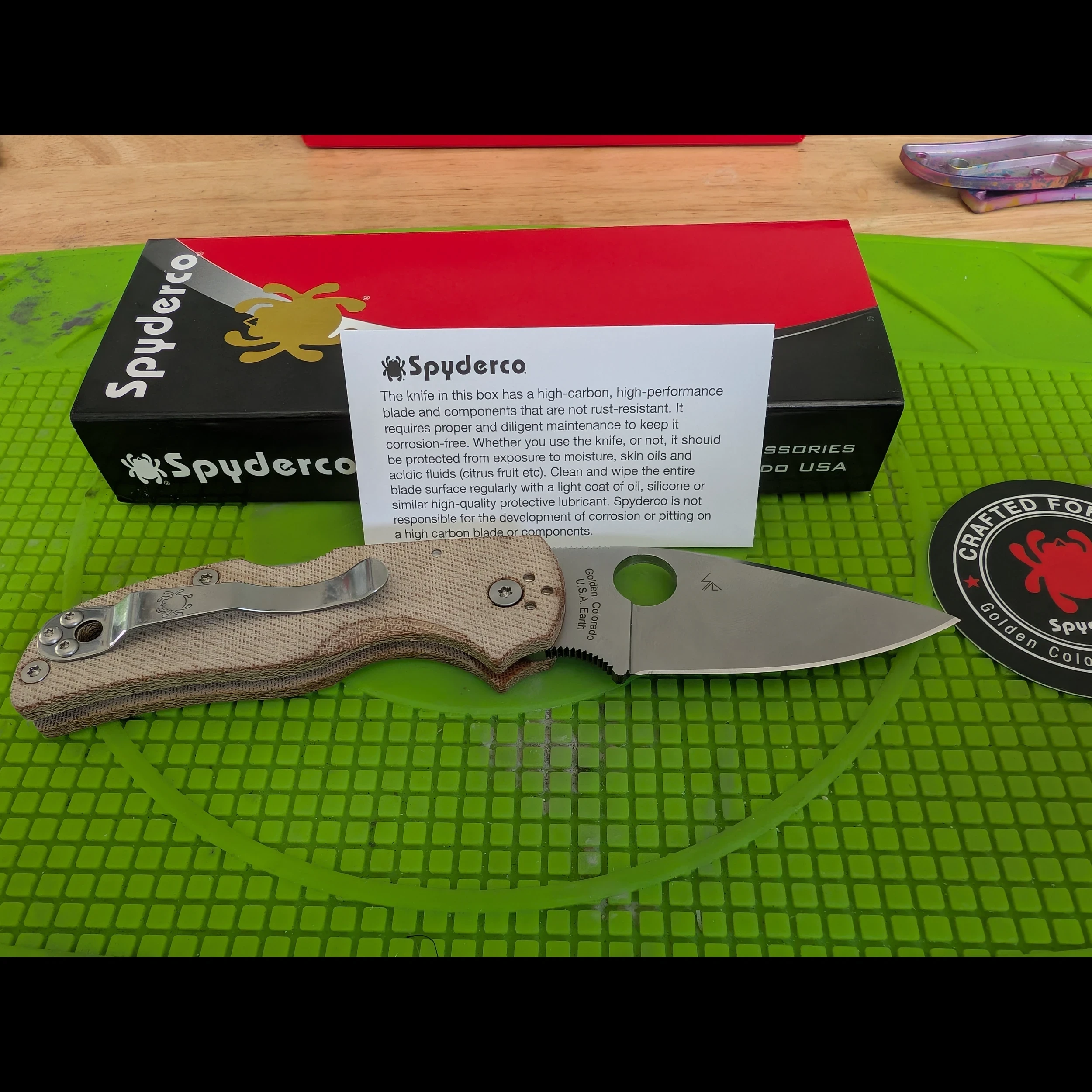 Bladebinge - Spyderco Native 5 Micarta Cruwear