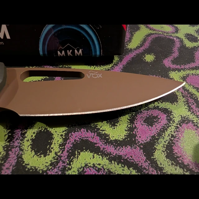 Bladebinge - MKM LOV Drop Point Lockback Knife OD Green FRN (3" Tan)