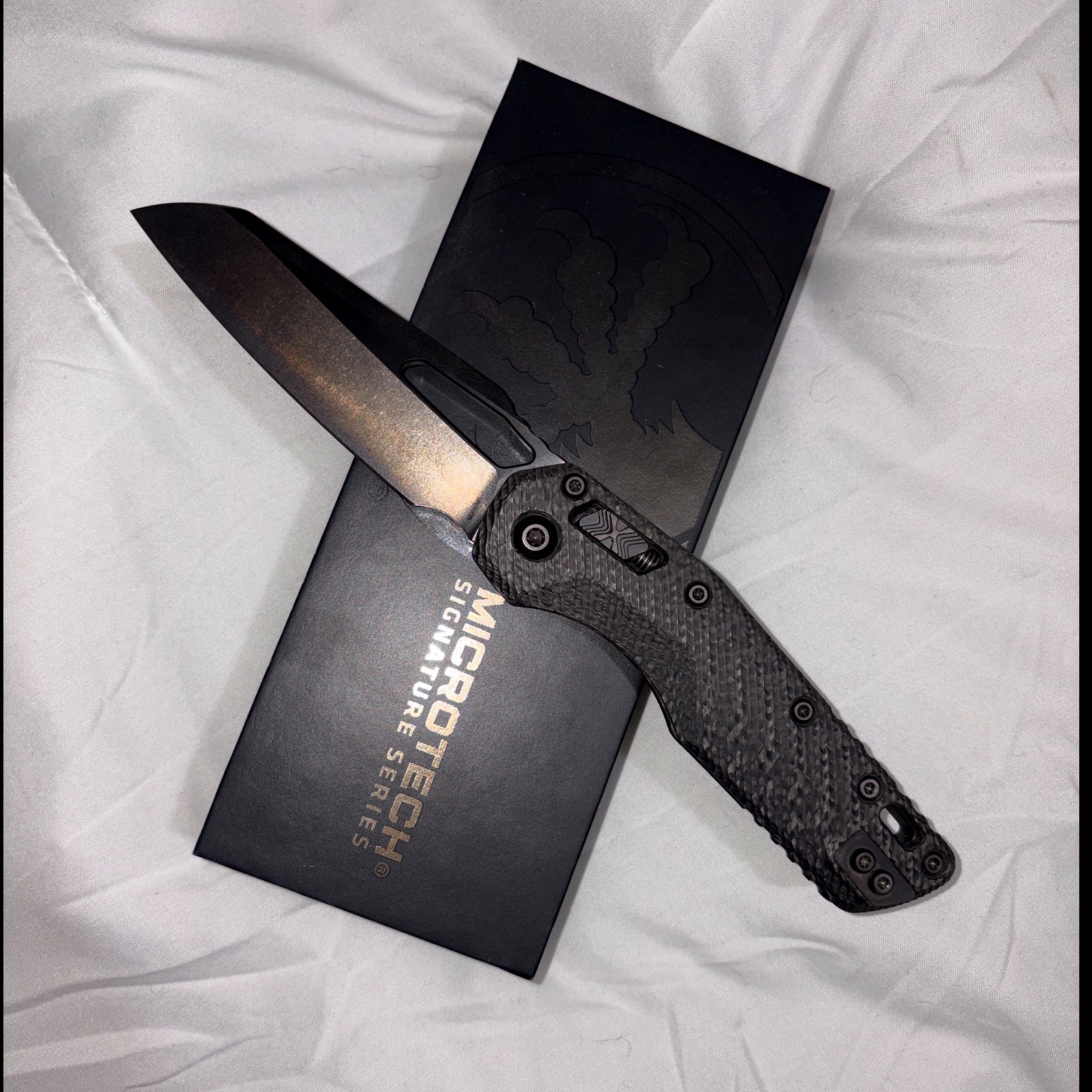 Bladebinge - Microtech MSI Signature Series Fluted Carbon Fiber DLC