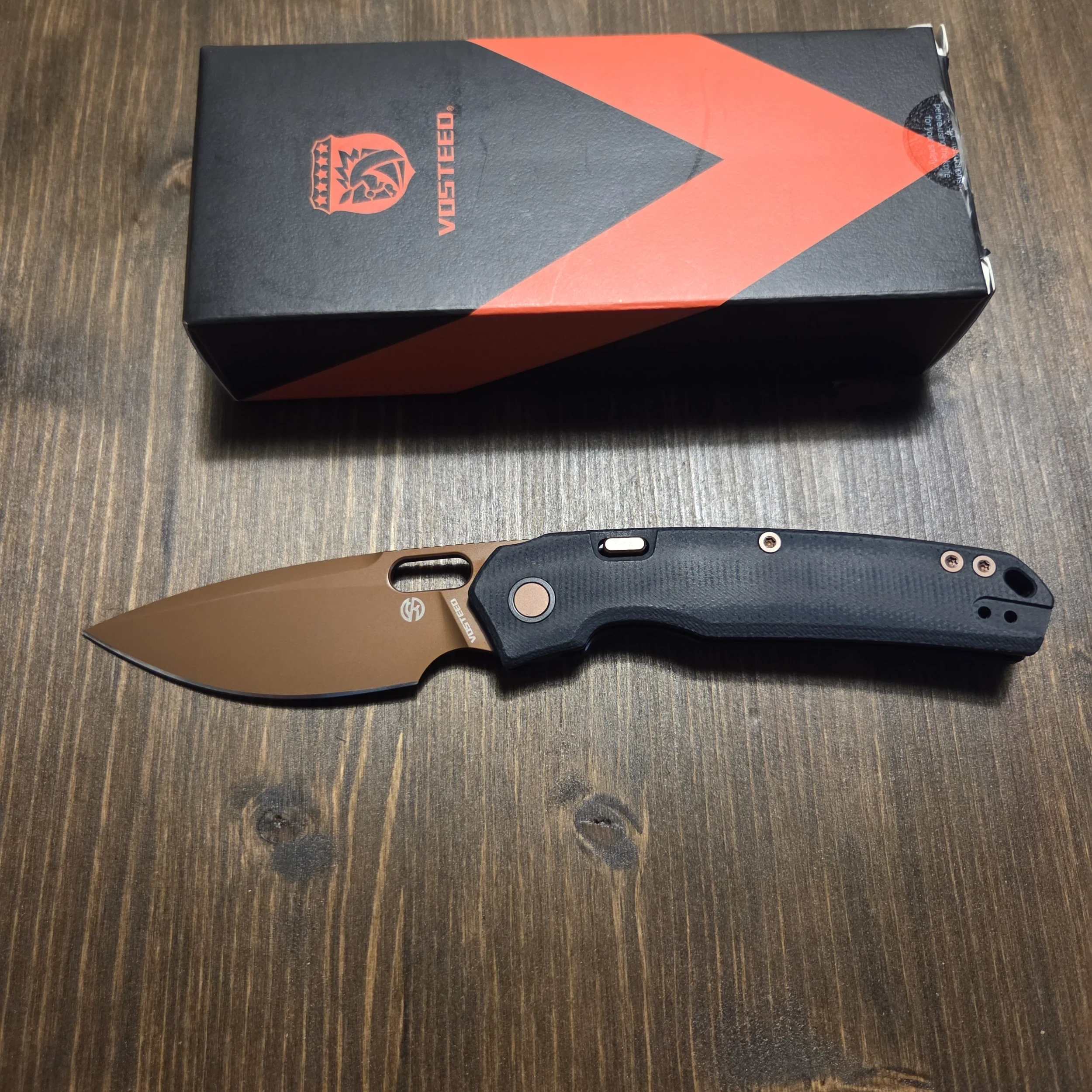 Bladebinge - WMK Exclusive Vosteed Psyop Folding Knife Black Micarta ...