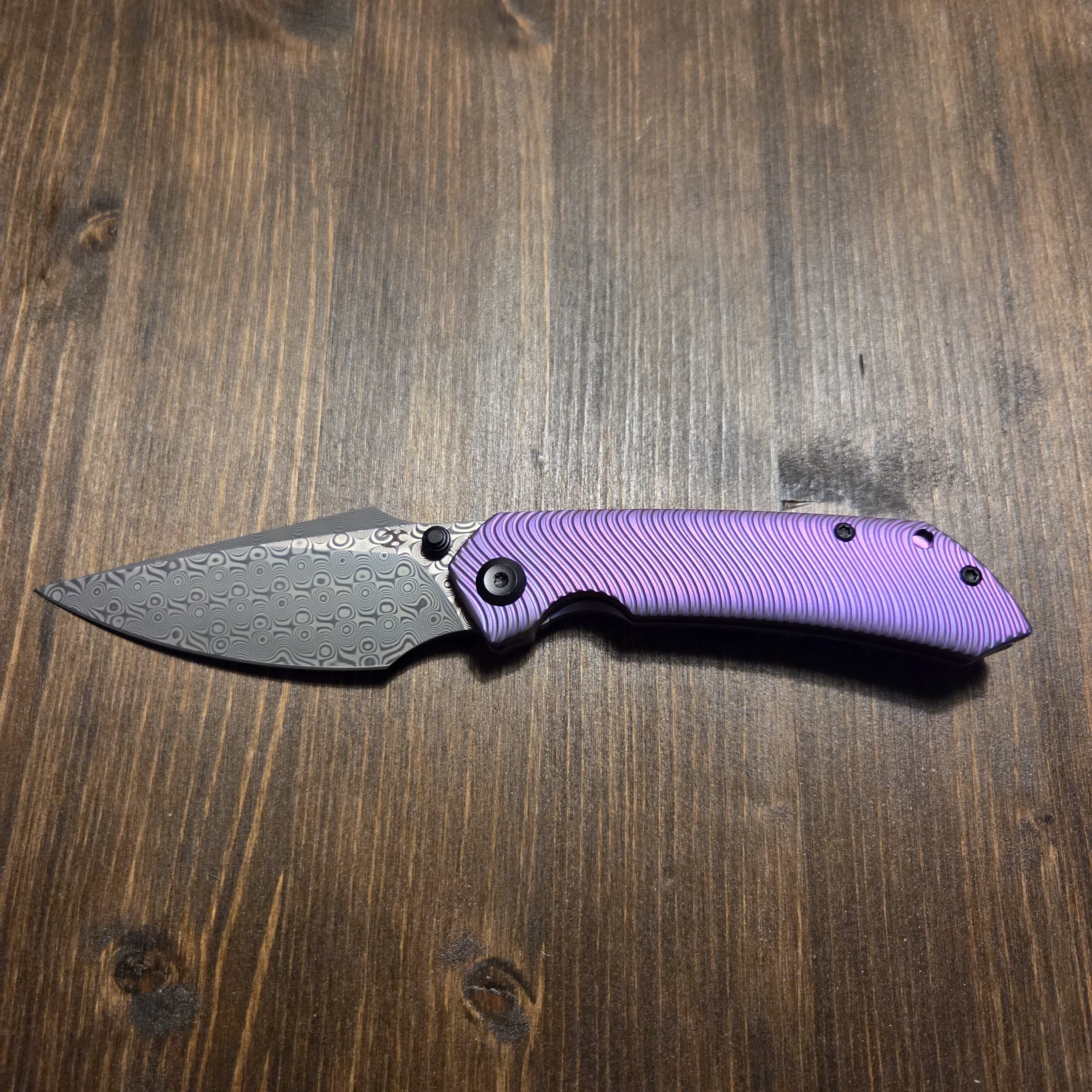 Bladebinge - KANSEPT Fenrir Frame Lock Purple Anodized Titanium with ...