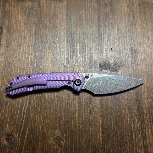 Bladebinge - KANSEPT Fenrir Frame Lock Purple Anodized Titanium with ...