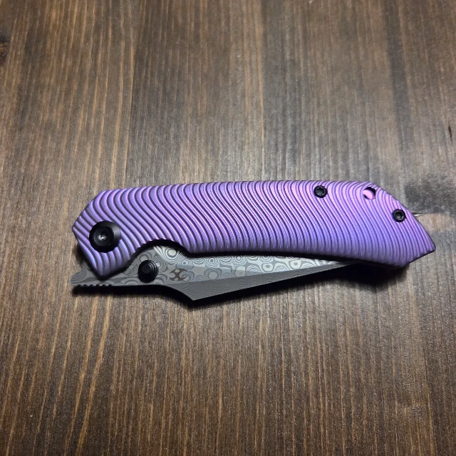 Bladebinge - KANSEPT Fenrir Frame Lock Purple Anodized Titanium with ...