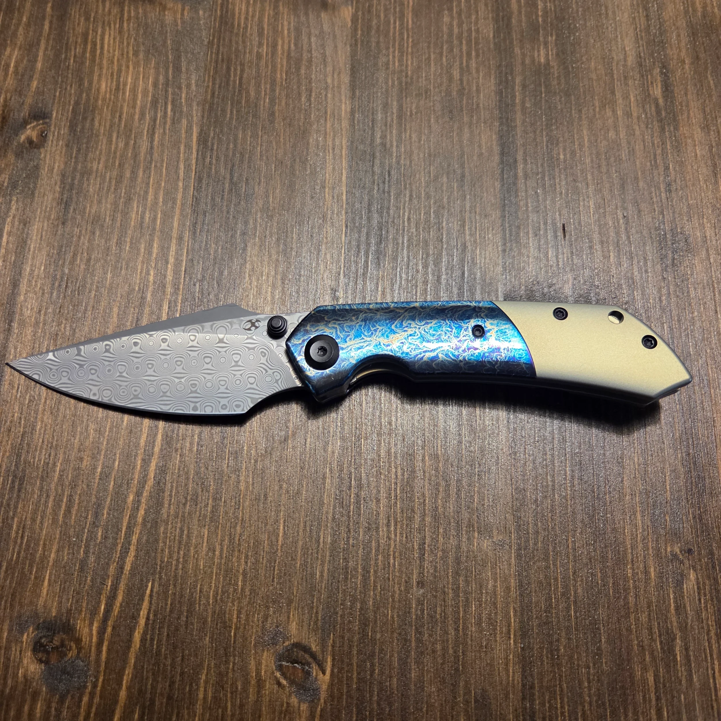 Bladebinge - KANSEPT Fenrir Liner Lock Blackwash Titanium with ...