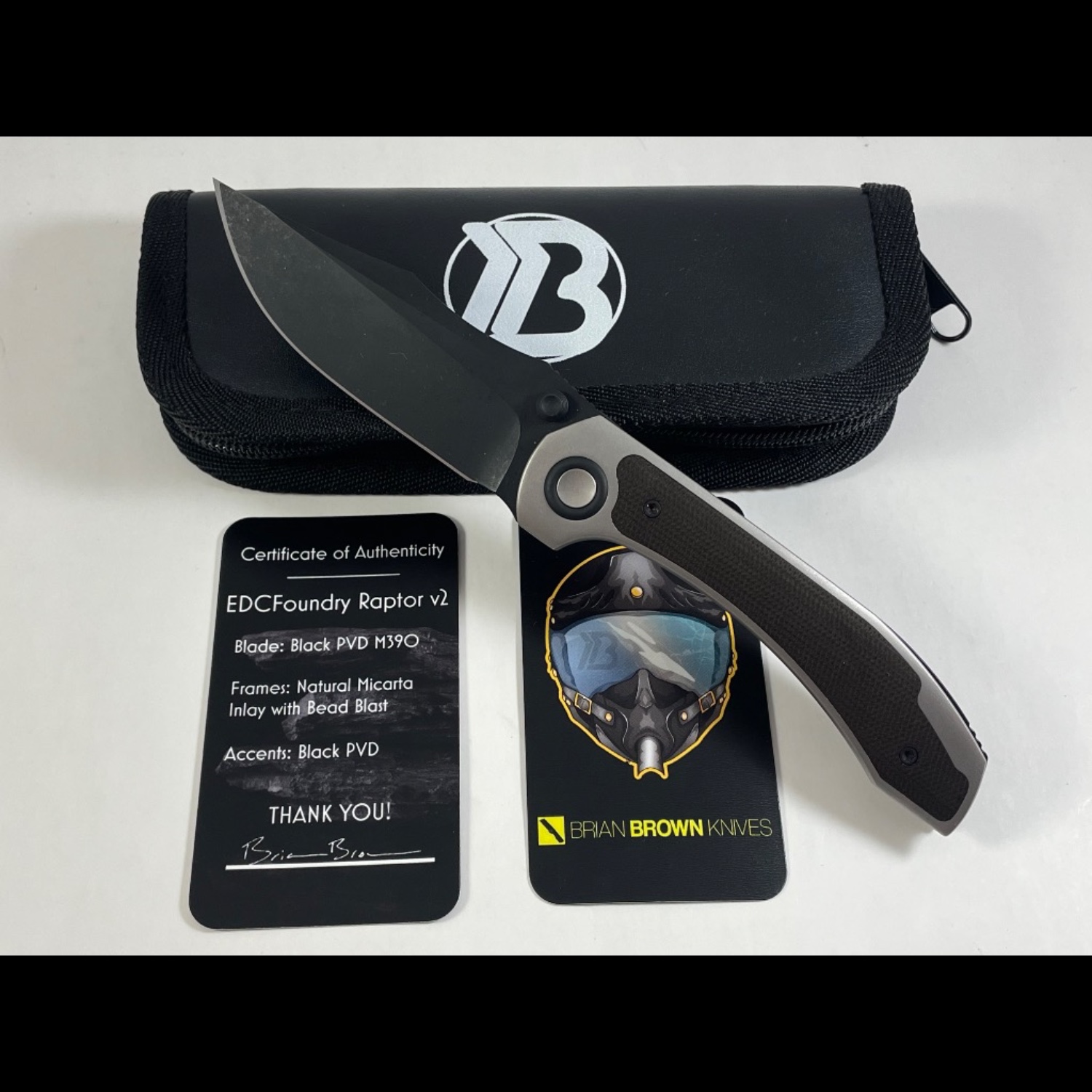 Bladebinge - Brian Brown Raptor V2 EDC Foundry Exclusive PVD M390 ...