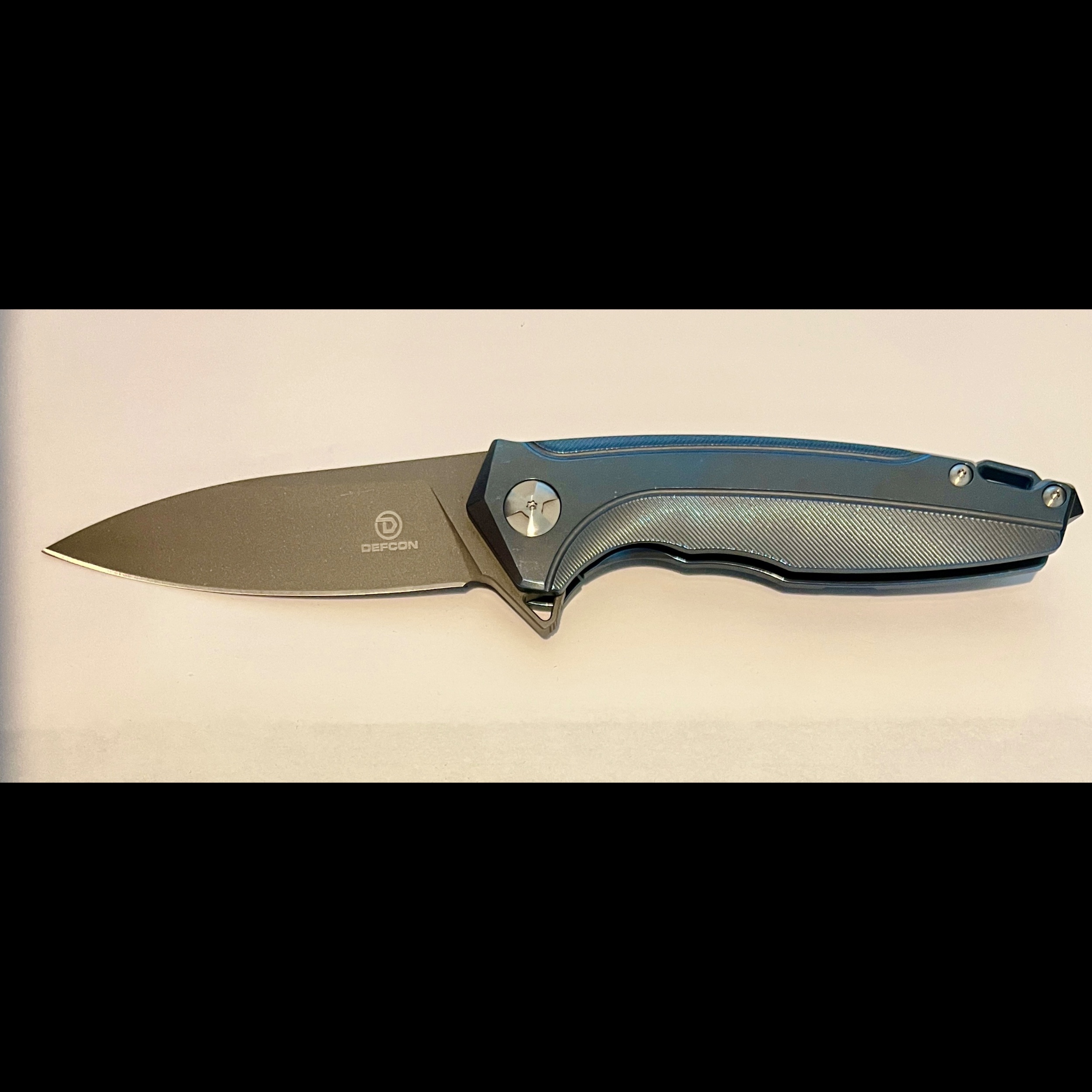 Bladebinge - Defcon Blade Works JK Kabuto Knife Blue (3.6" Gray) TF5288-Brand New!