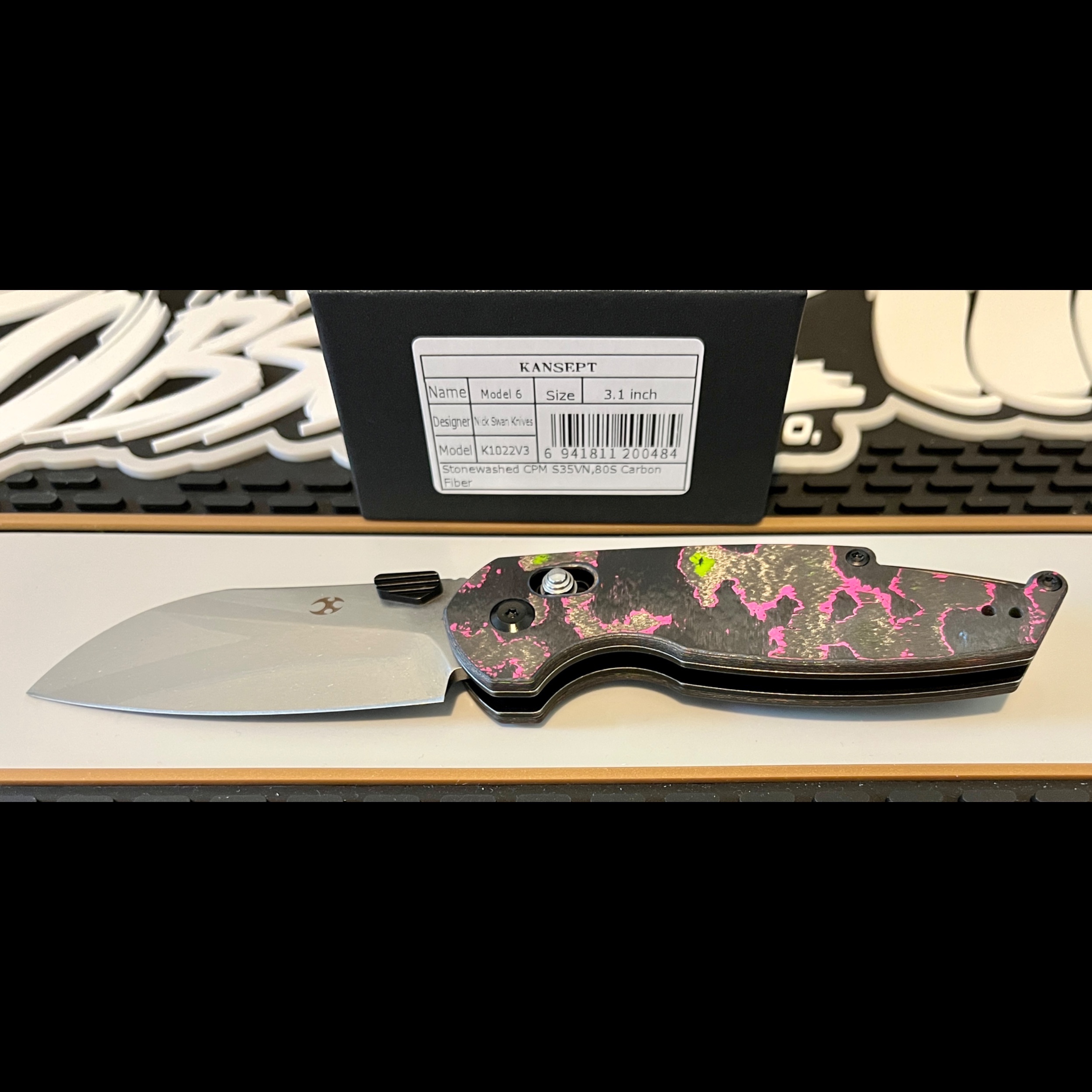 Bladebinge - KANSEPT Model 6 Crossbar Lock Knife 80S Carbon Fiber Handle (3.1'' CPM S35VN Blade ...